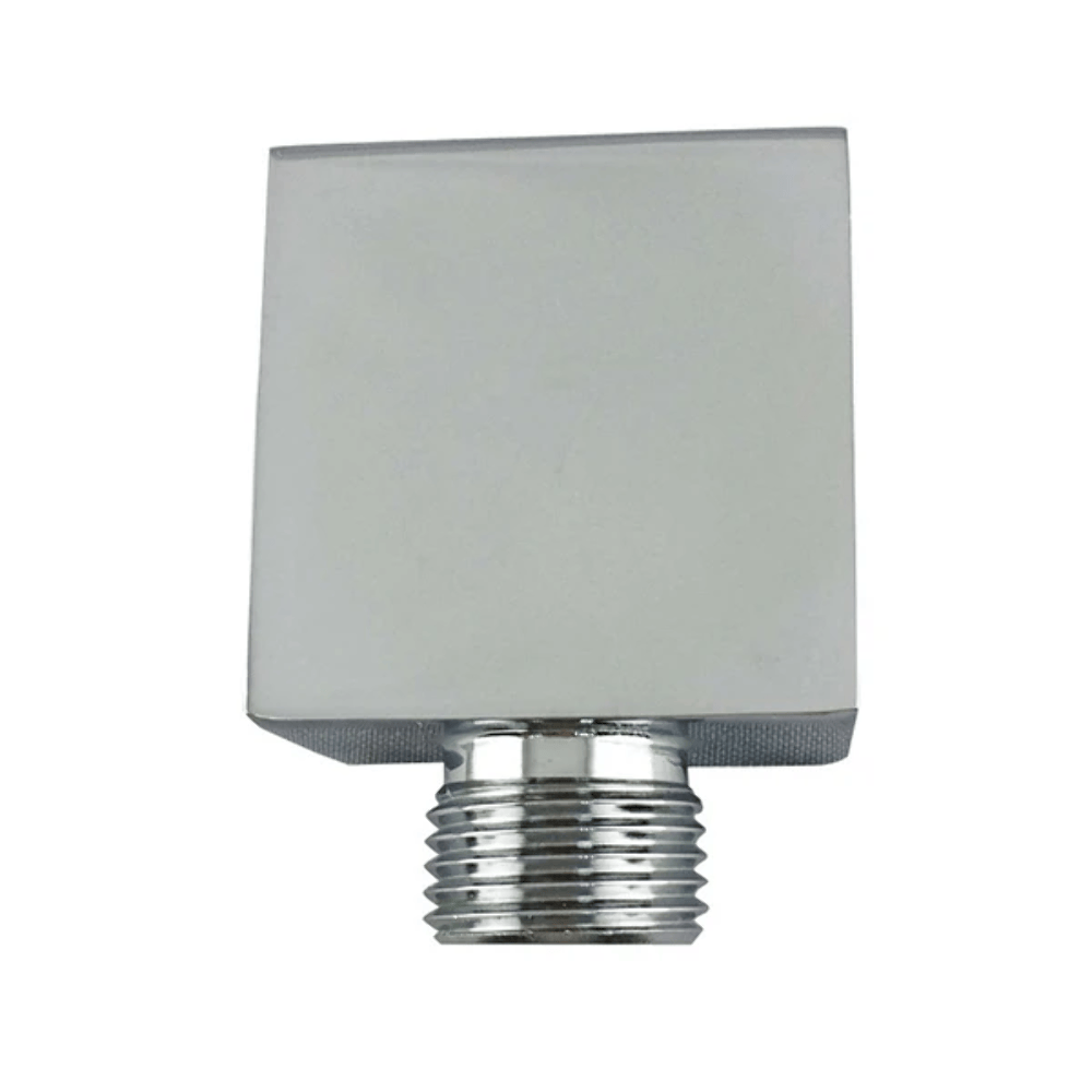 Shower Head Wall Elbow Square Brass Chrome Water Inlet Connector